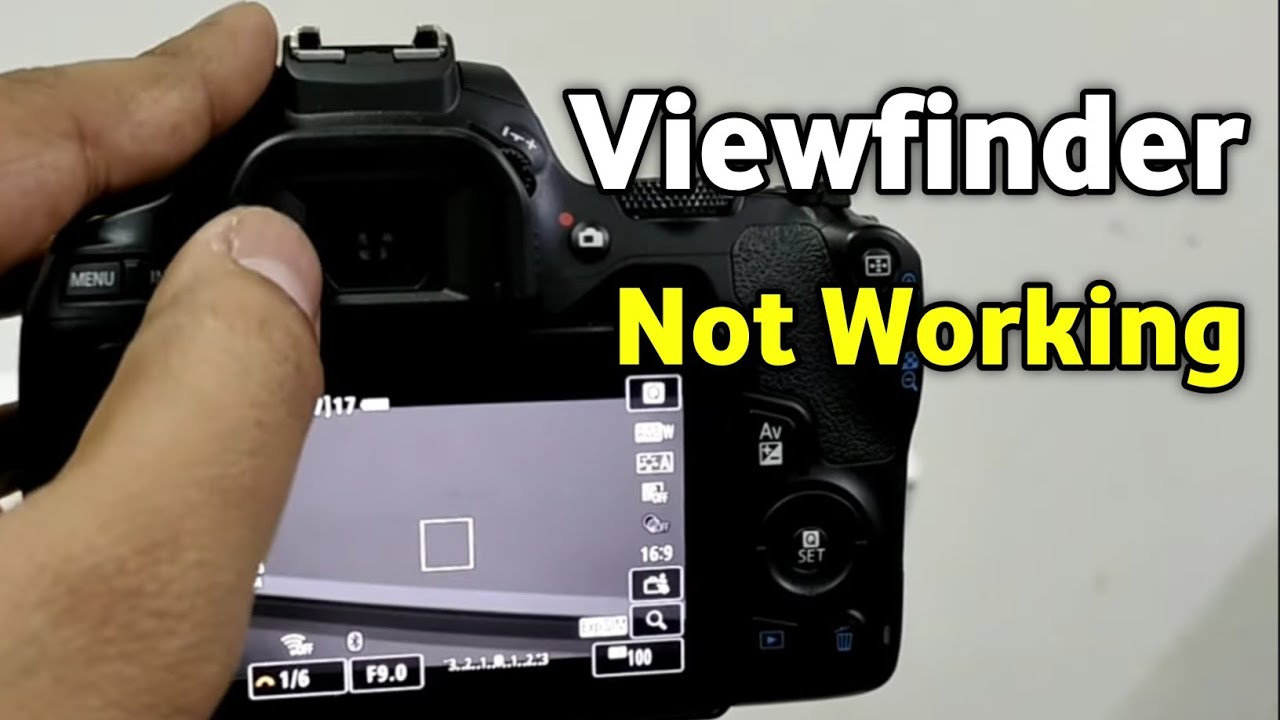 Canon Camera Viewfinder Not Working | Camera Viewfinder Black Screen ...