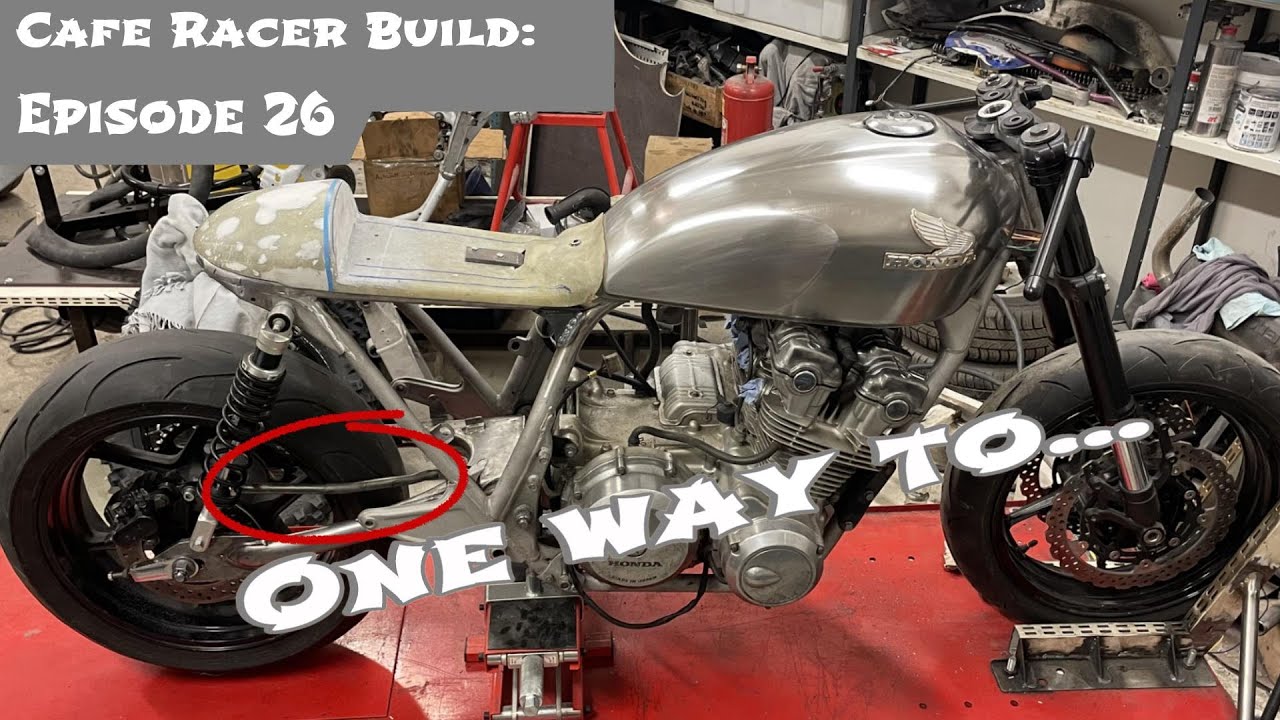 Create custom Reaction bar for rear brake - Cafe Racer build #cb750 ...