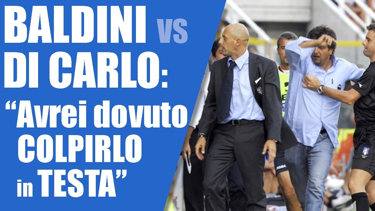 Quando Baldini tirò un calcio nel sedere a Di Carlo - YouTube