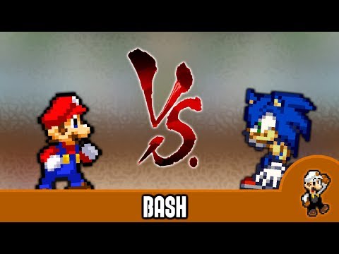 Mario VS Sonic (Bash) | Sprite Animation