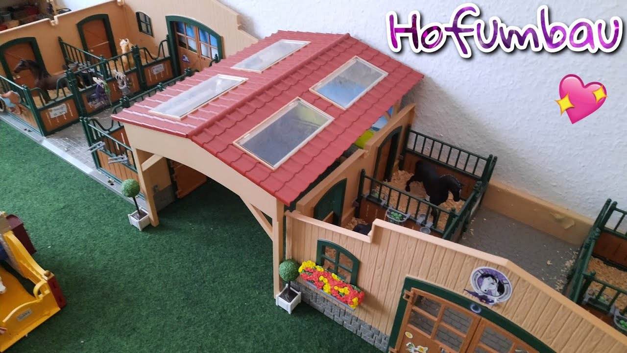 XXL Hofumbau 🐴 Ich baue meinen Schleich Hof mit euch um 🥰🍀 - YouTube