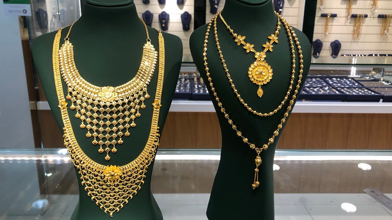 22 CT necklace Rizan gold and diamonds 💯 - YouTube