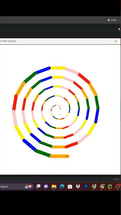 Amazing Graphics Color Using Python Turtle | Python Tutorial |#shorts #coding #python # ...