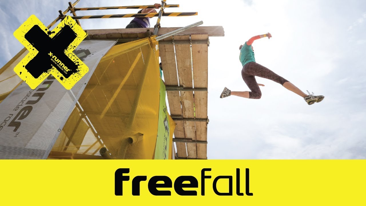 Free Fall | X-Runner Fun Run Obstacles. - YouTube