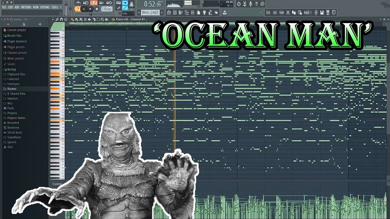 'Ocean Man' In MIDI Format - YouTube