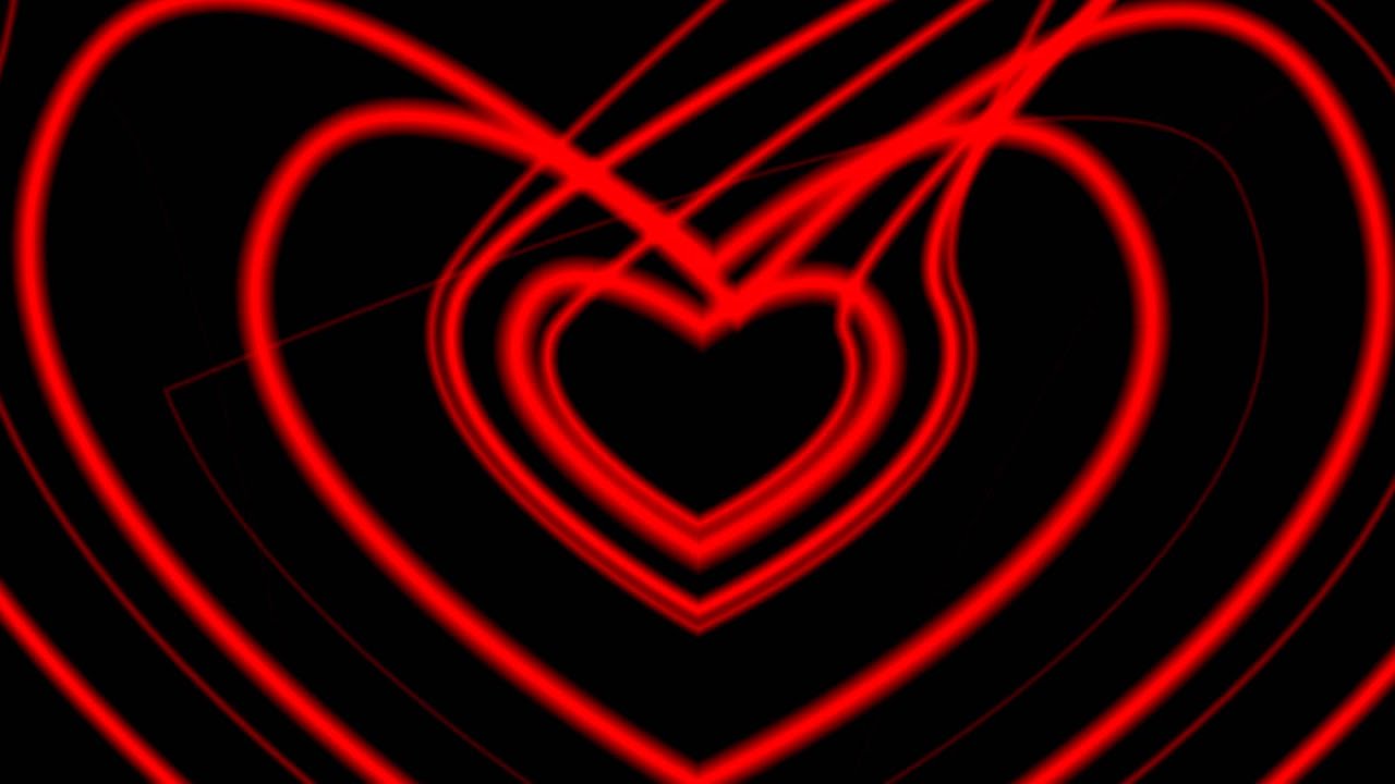 Heart Red Vj ANIMATION FREE FOOTAGE HD - YouTube