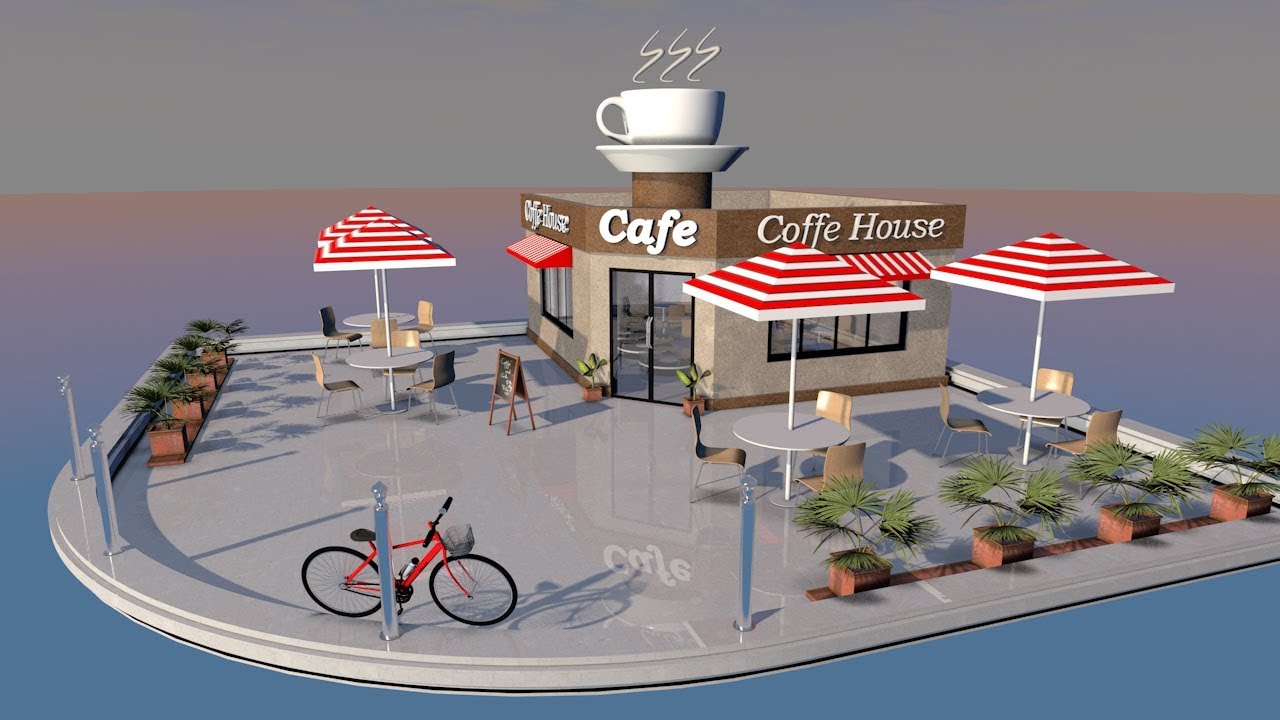 Cinema 4D Modeling Tutorial - How to Model a Cafe Part 01 - YouTube