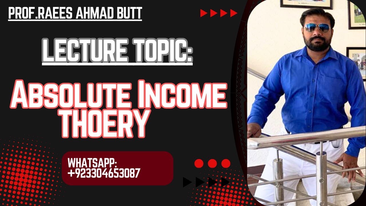 Absolute Income Theory || Macroeconomics - YouTube