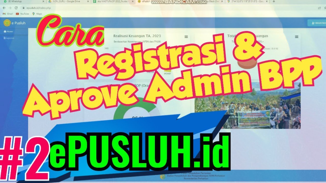 Cara Registrasi Admin BPP Dan Aprove Laporan Penyuluhan pada Aplikasi epusluh.id - YouTube