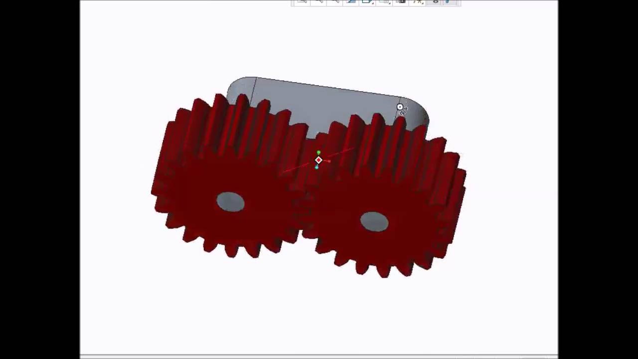 Spur gears Perfect mesh in creo. - YouTube