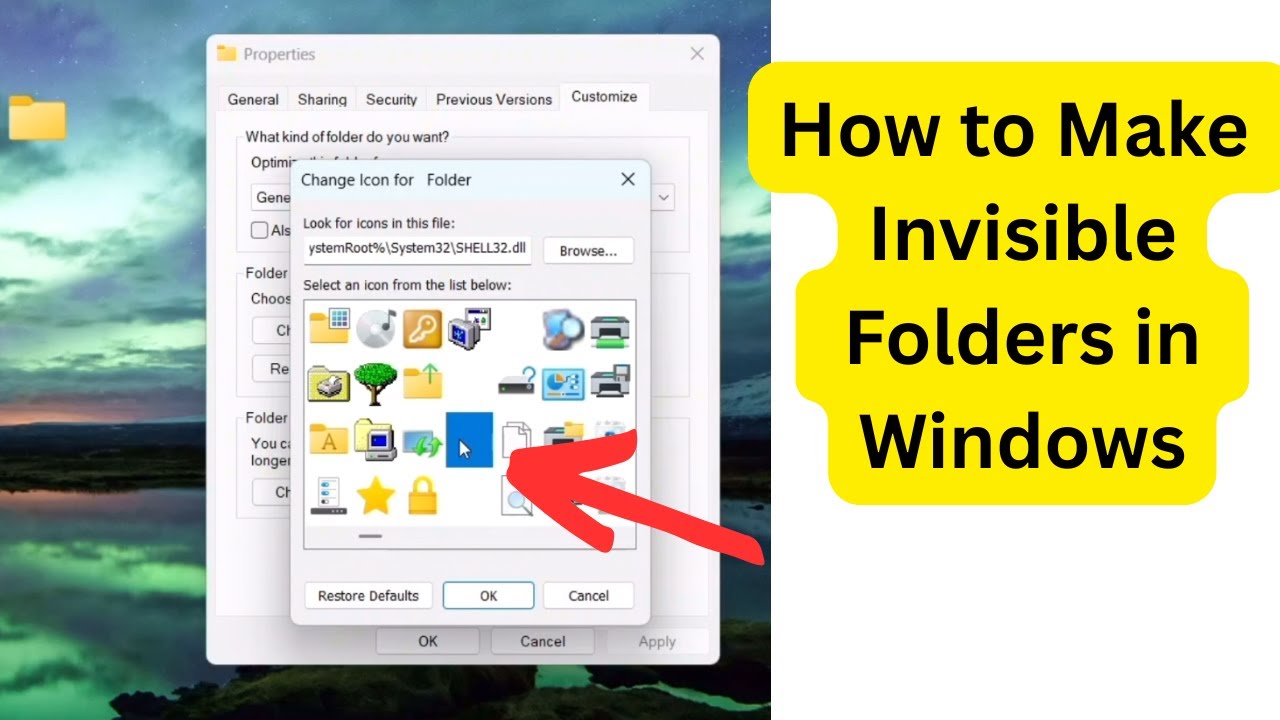 Simple Way to Make a Folder INVISIBLE - YouTube