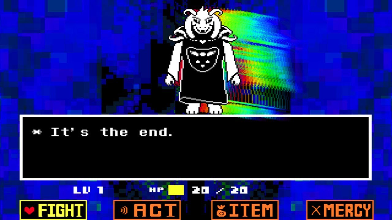 Asriel Appears! A beautiful true ending | Undertale Blind Gameplay ...