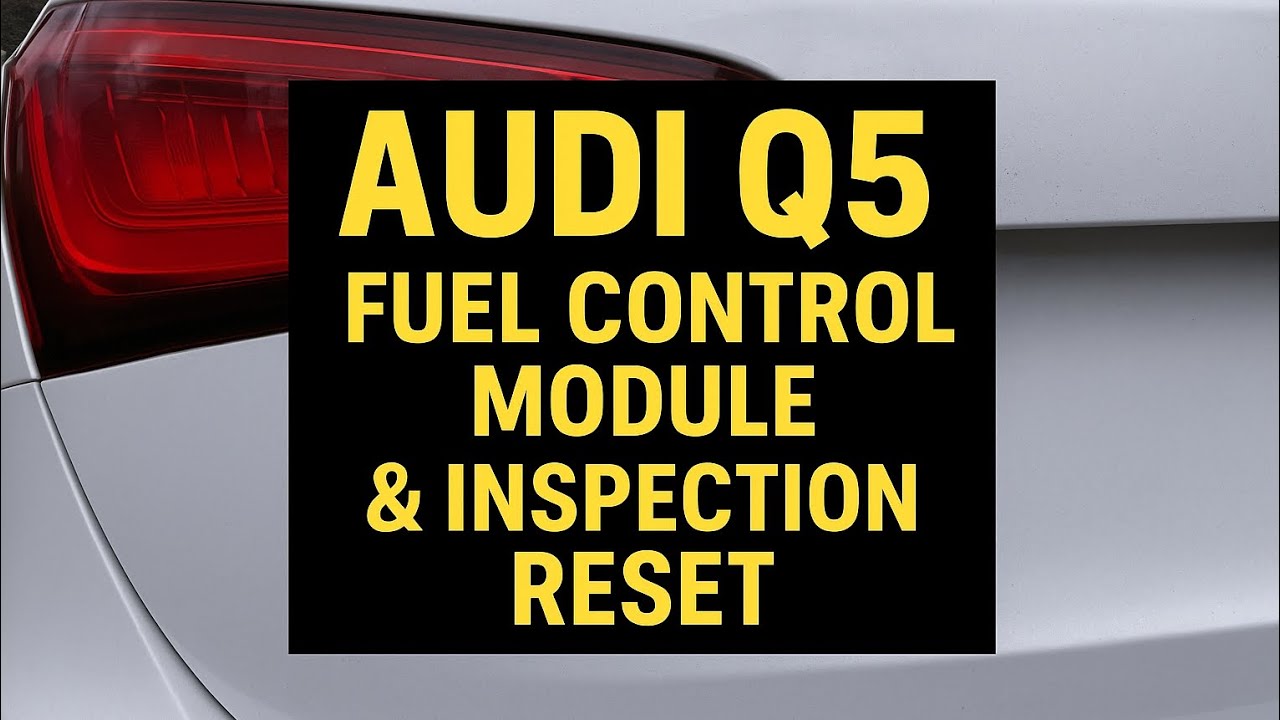 2011 Audi Q5 Fuel Pump Control Module Install + Inspection Light Reset ...