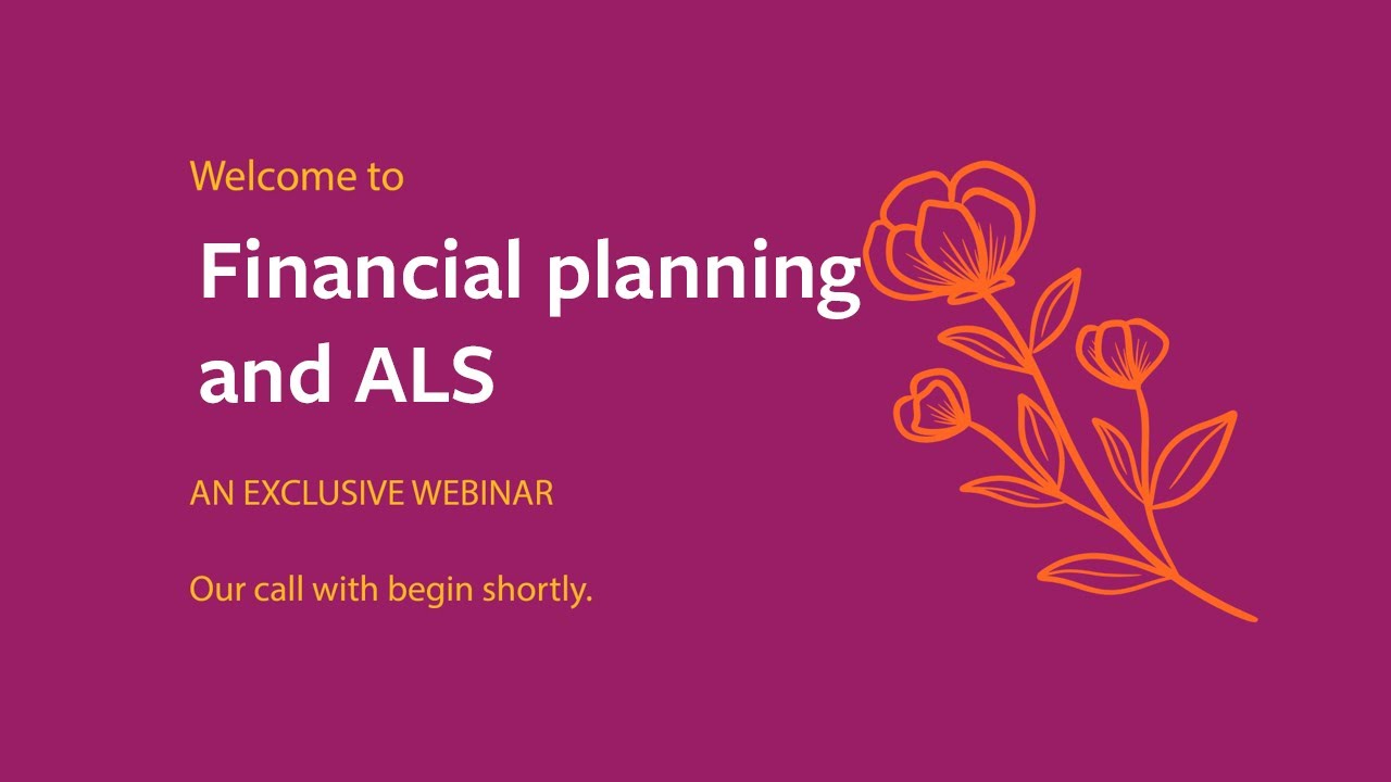 ALS Canada webinar: Financial planning and ALS - YouTube