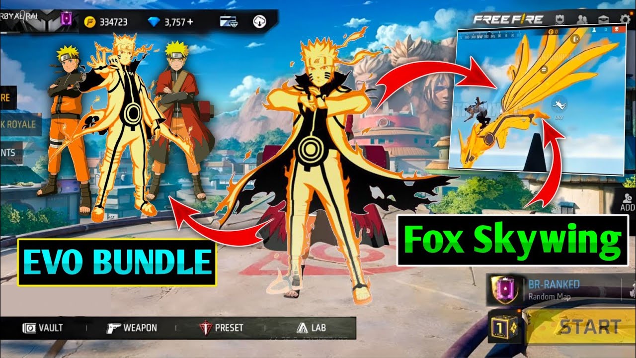 FREE FIRE X NARUTO COLLABORATION | FF X NARUTO | FF NEW EVENT | FREE ...