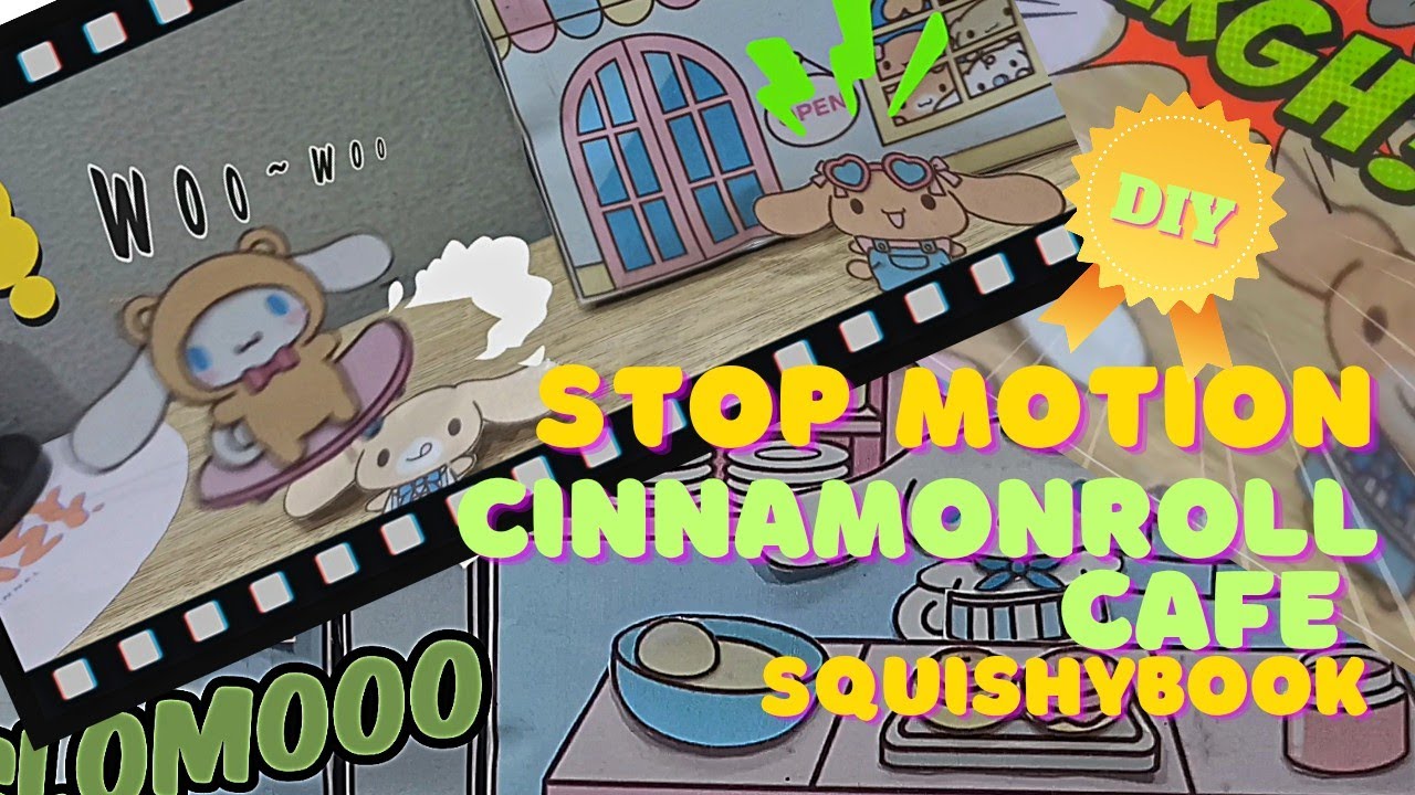 Stop Motion | Squishybook Cinnamonroll Cafe | DIY - YouTube