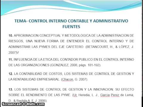 control interno contable administrativo - YouTube