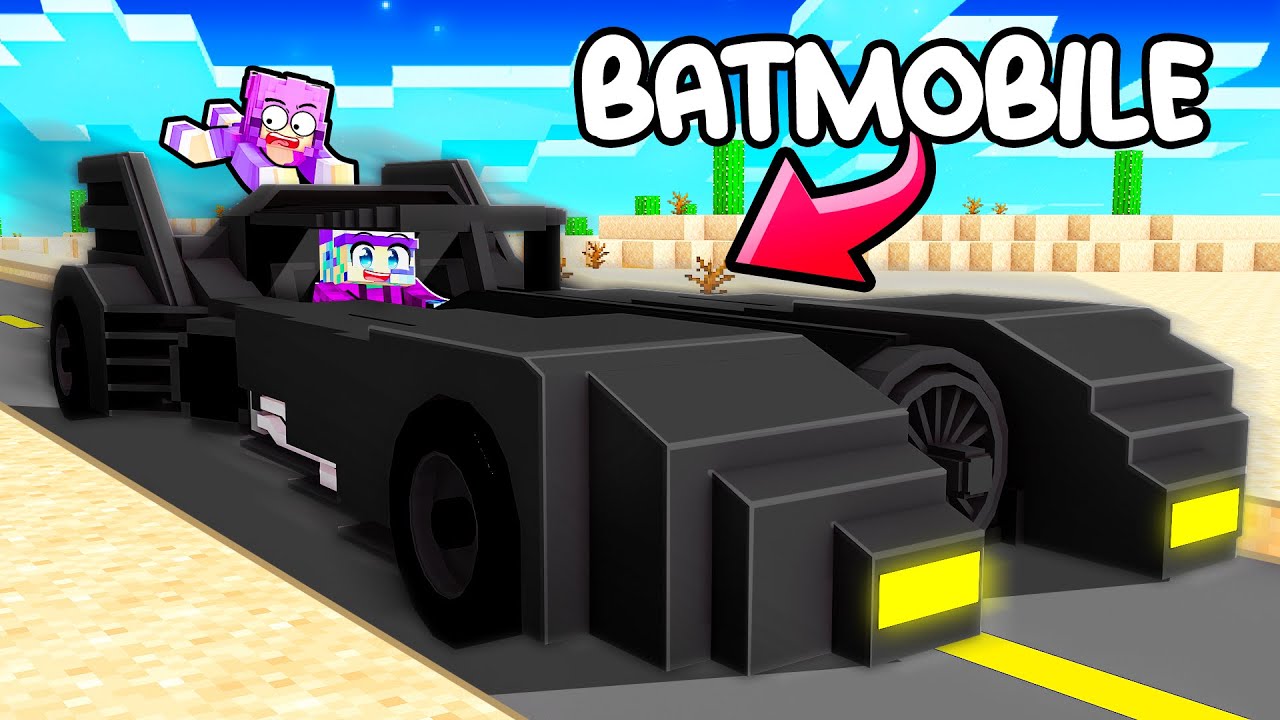 Driving the BATMOBILE in Minecraft! - YouTube