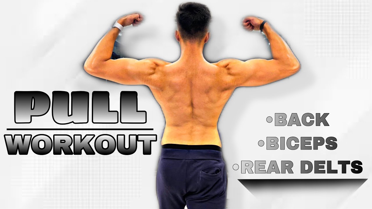 My PULL WORKOUT Routine For MUSCLE GROWTH | Back, Biceps & Rear Delts ...