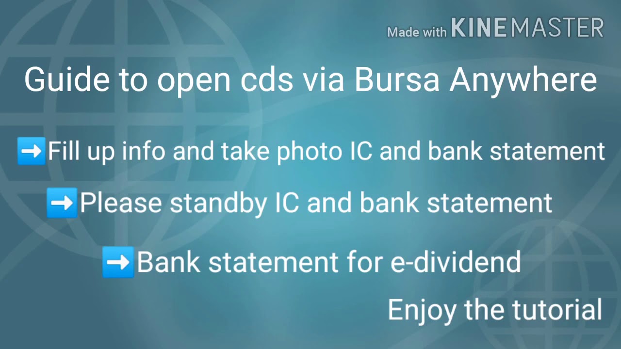 Tutorial on opening CDS account via Bursa Anywhere apps - YouTube