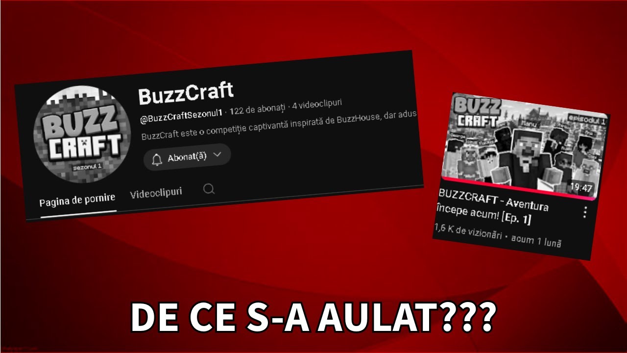 De ce s-a anulat BUZZCRAFT??? - YouTube