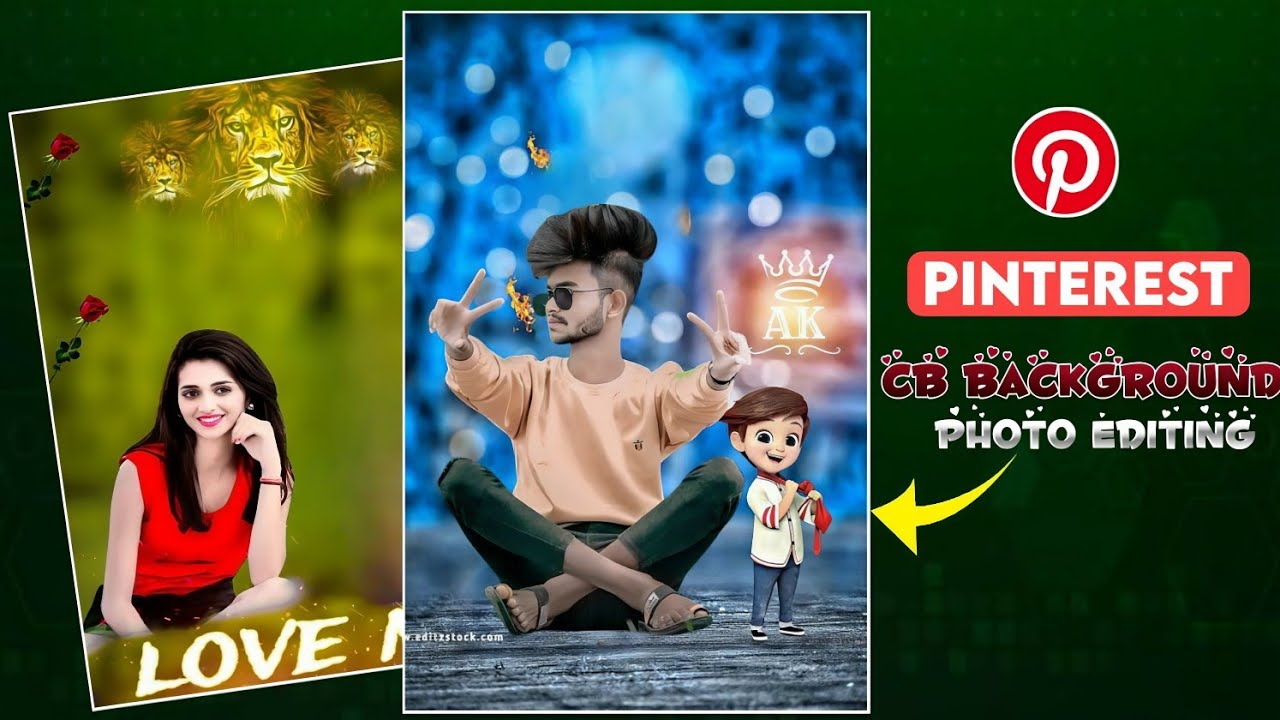 Pinterest || CB Background Photo Editing || In CB Background Photo Edit ...