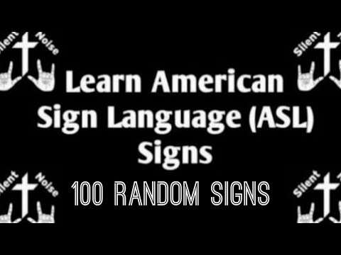 Learn American Sign Language (ASL) Signs: 100 Random Signs - YouTube