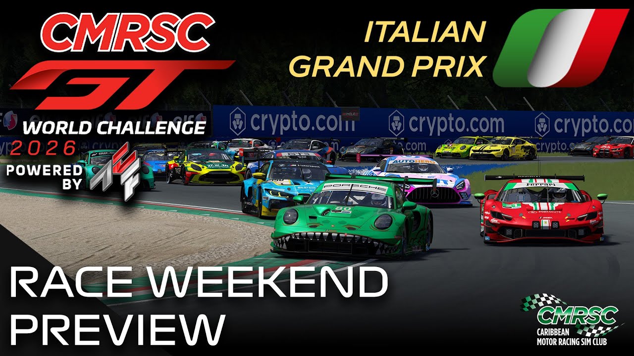 CMRSC Race Weekend Preview l Italian Grand Prix l GT World Challenge 26 ...