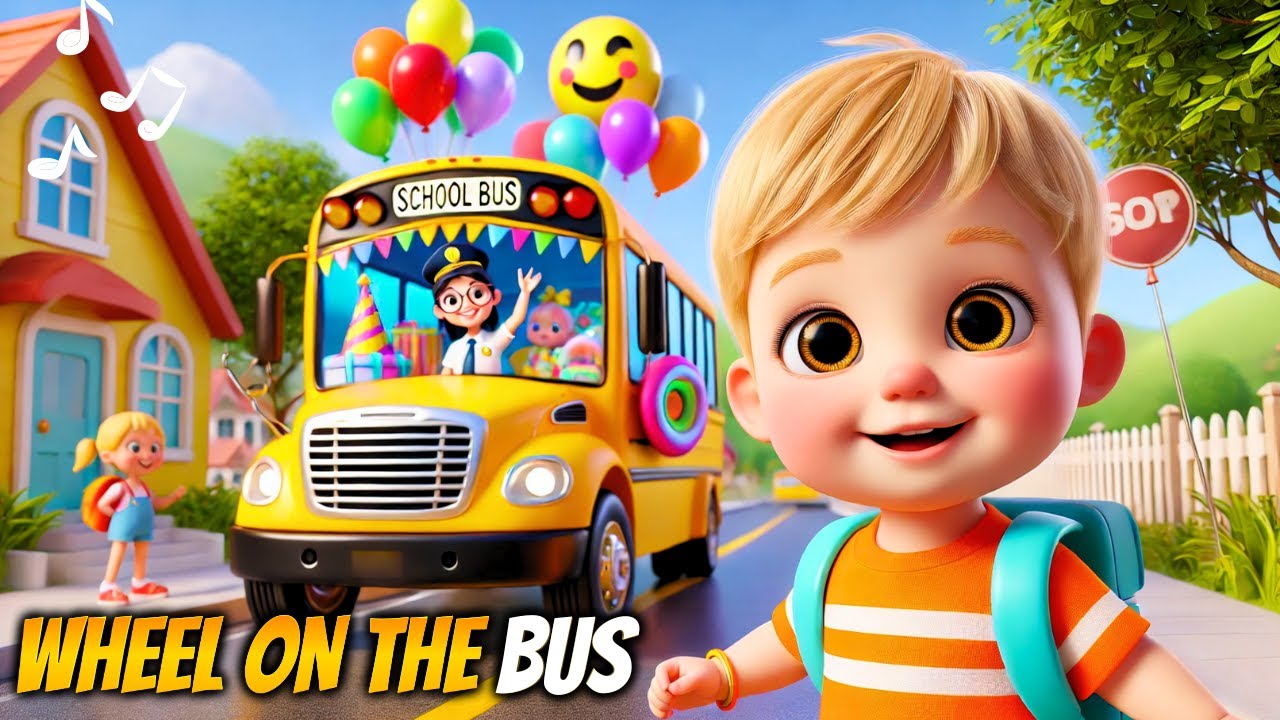 Wheel ON The Bus Go Round Song | Nursery Rhymes & Kids Songs | Joyful ...