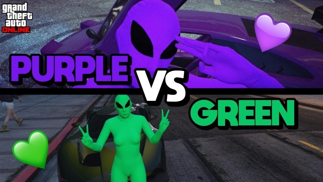 GTA 5 Online GREEN VS PURPLE ALIENS Ps4 OPEN LOBBY/PUBLIC JOIN!!! - YouTube