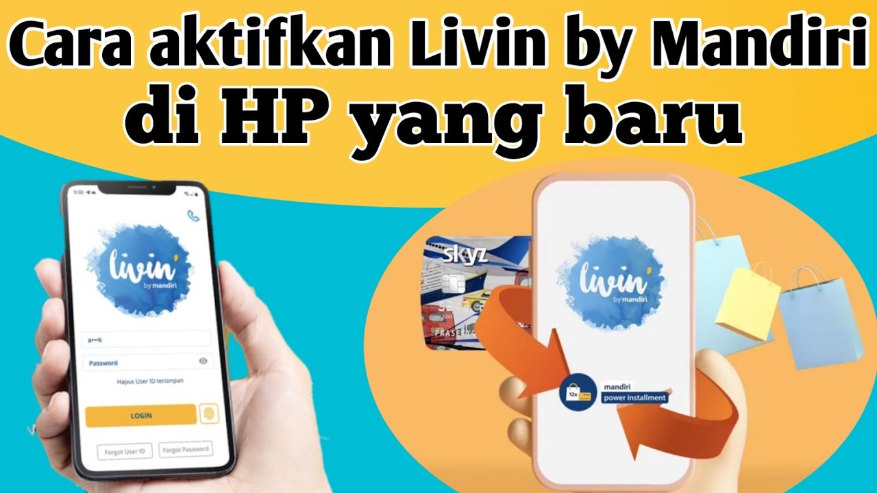 Cara aktifkan livin by mandiri di hp yang baru tanpa unlink device. - YouTube