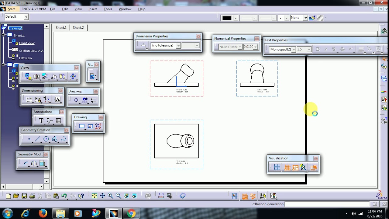 CATIA V5 - DRAFTING - DRAFTING TIPS 3 - YouTube