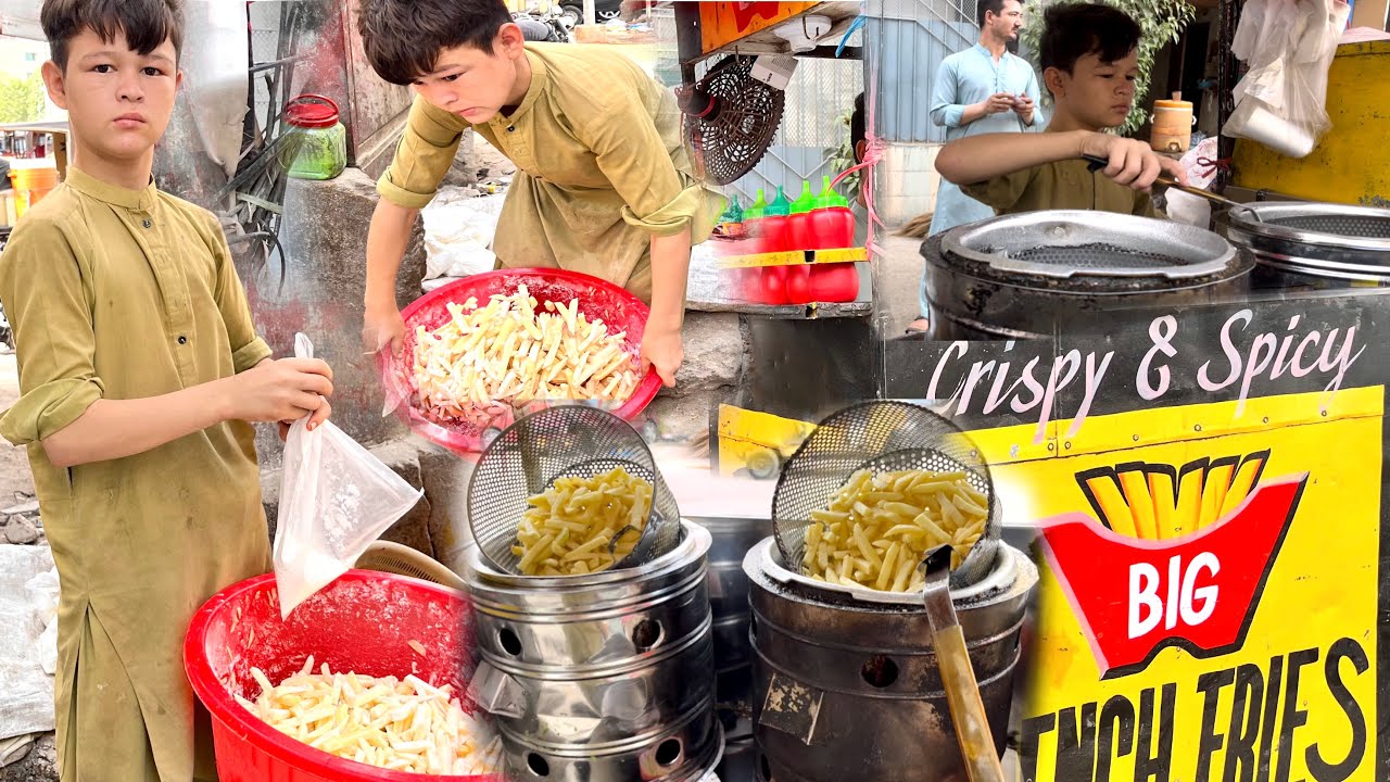 15 Year Child Selling French Fries | 🍟Road Side Perfect French Fries ...