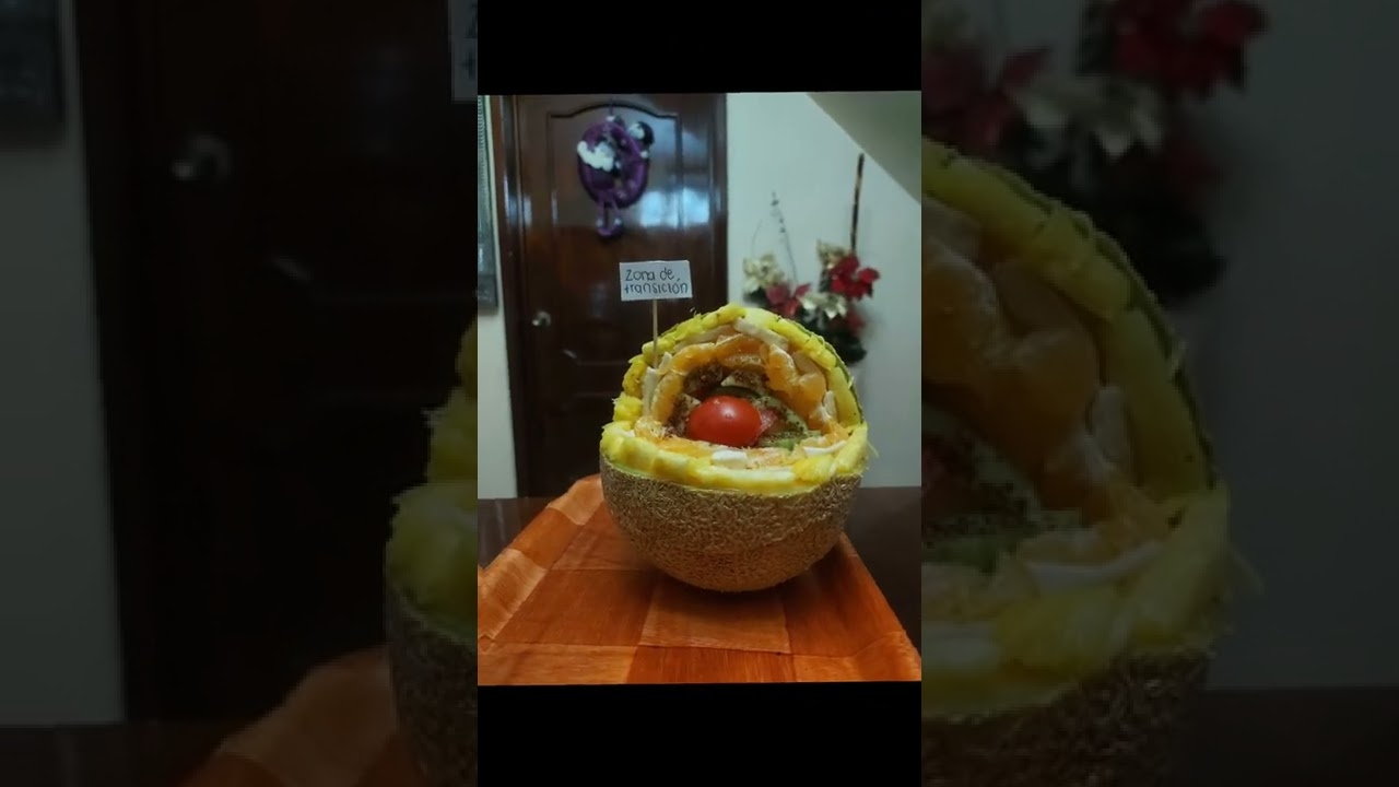 Maqueta Comestible -capas de la tierra - YouTube