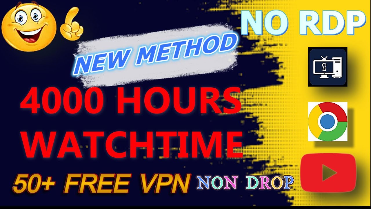 4k Youtube Watchtime setup || Non drop watchtime setup || Youtube ...