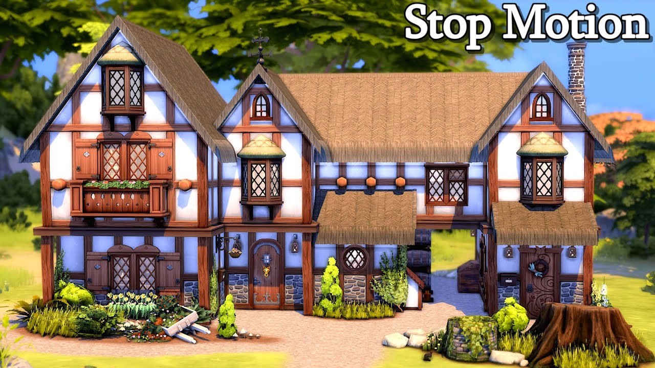Medieval Tavern & Hostel 🍻🎻 | Sims 4: Stop Motion Build [No CC] - YouTube