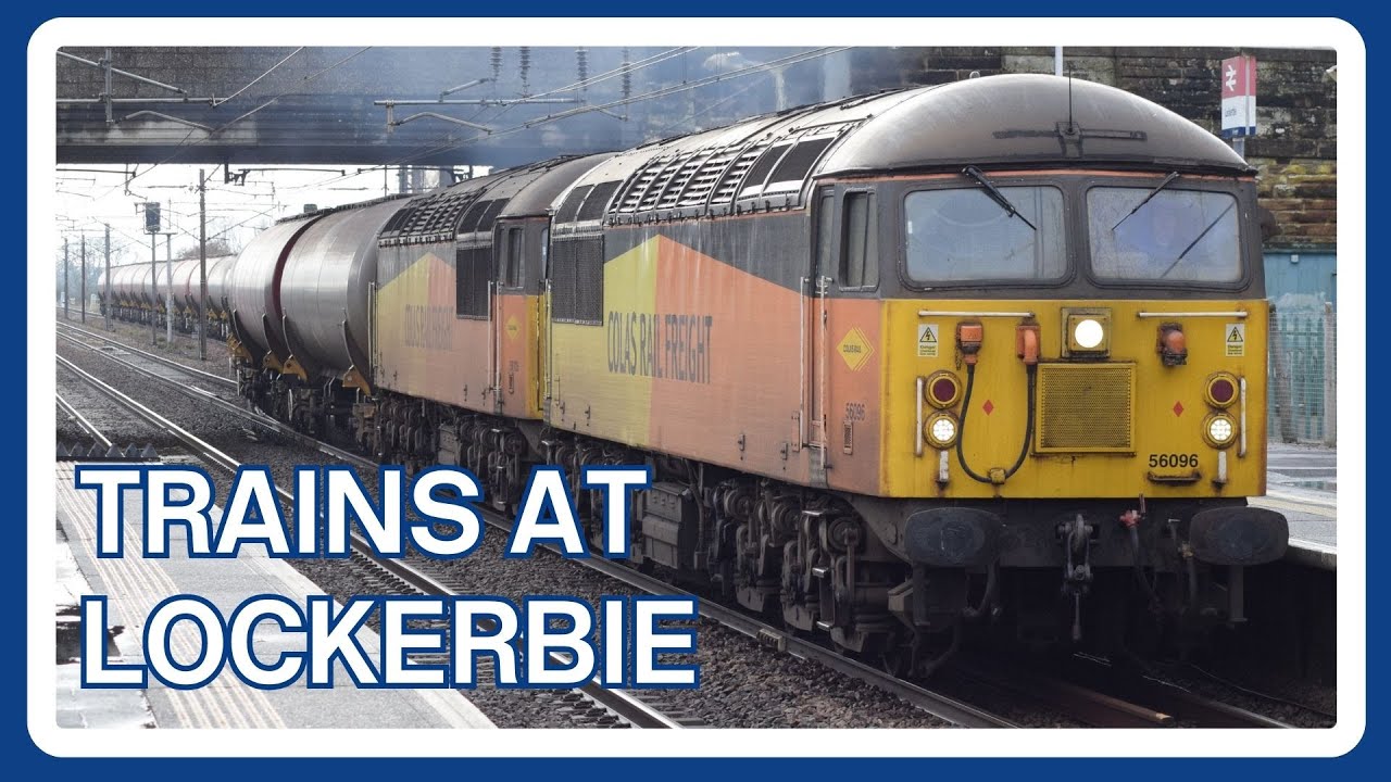 TRAINS at LOCKERBIE railway station - YouTube