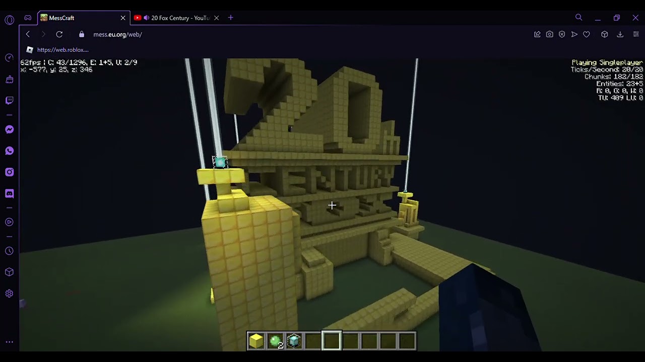 20th Century Fox in MineCraft - YouTube