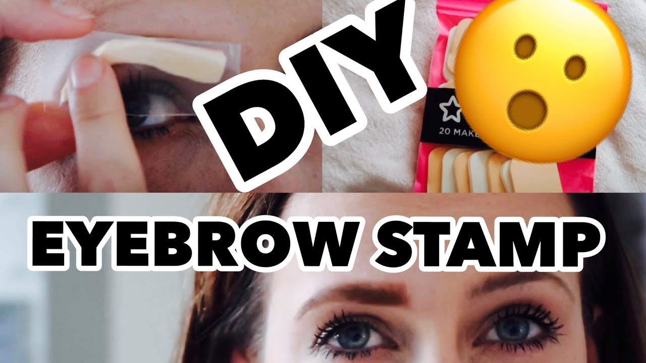 DIY Eyebrow Stamp! Using Household Items - YouTube
