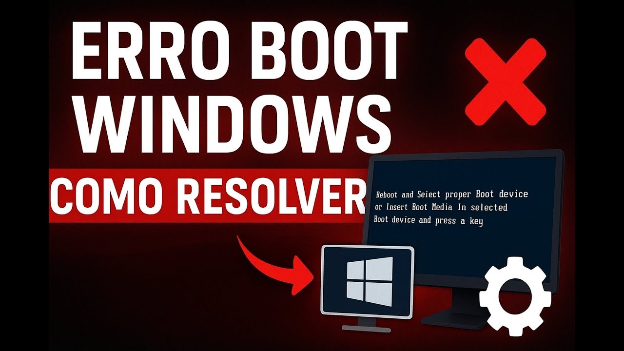 👉 Como Resolver o Erro: Reboot and Select Proper Boot Device no Windows ...