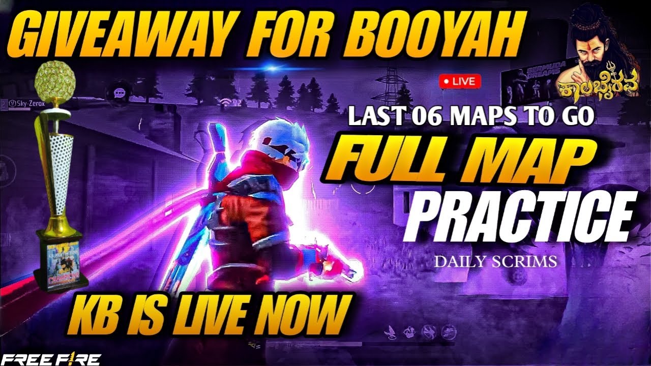 KB IS LIVE NOW || GIVE AWAY FOR SUBSCRIBERS || DAILY SCRIMS PRACTICE ...