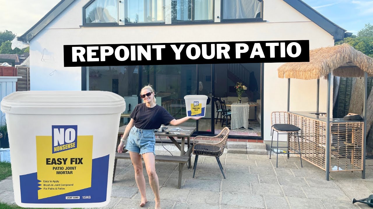 How to repoint a patio - YouTube