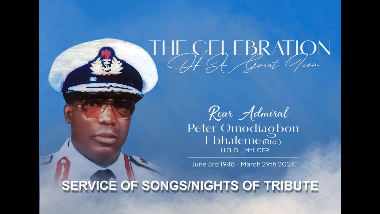 SERVICE OF SONGS/NIGHT OF TRIBUTE FOR LATE REAR ADMIRAL PETER ...