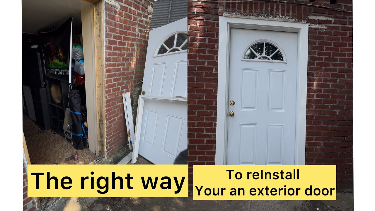 How to remove and reinstall a door… - YouTube