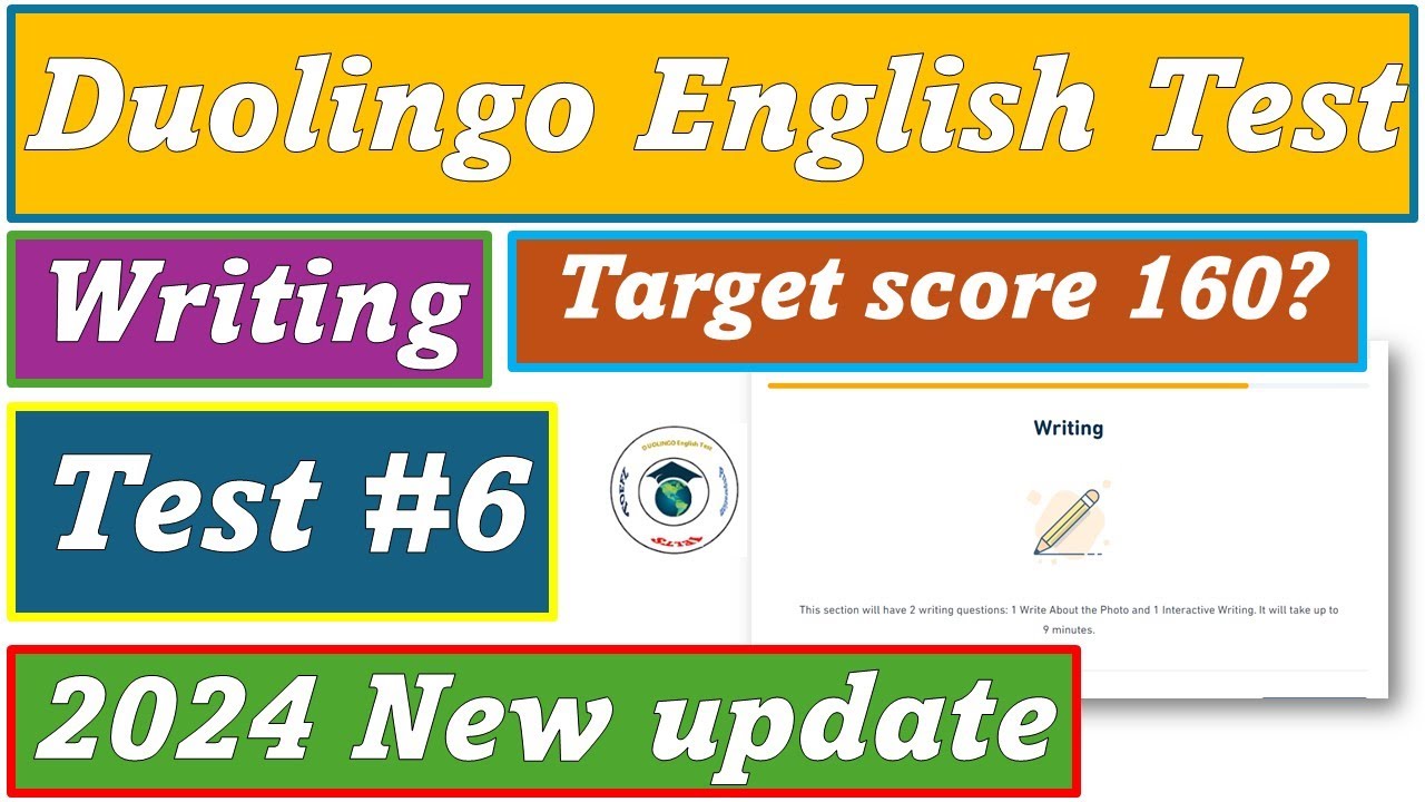 2024 New update Duolingo English Test Writing - Practice Set #6 - YouTube