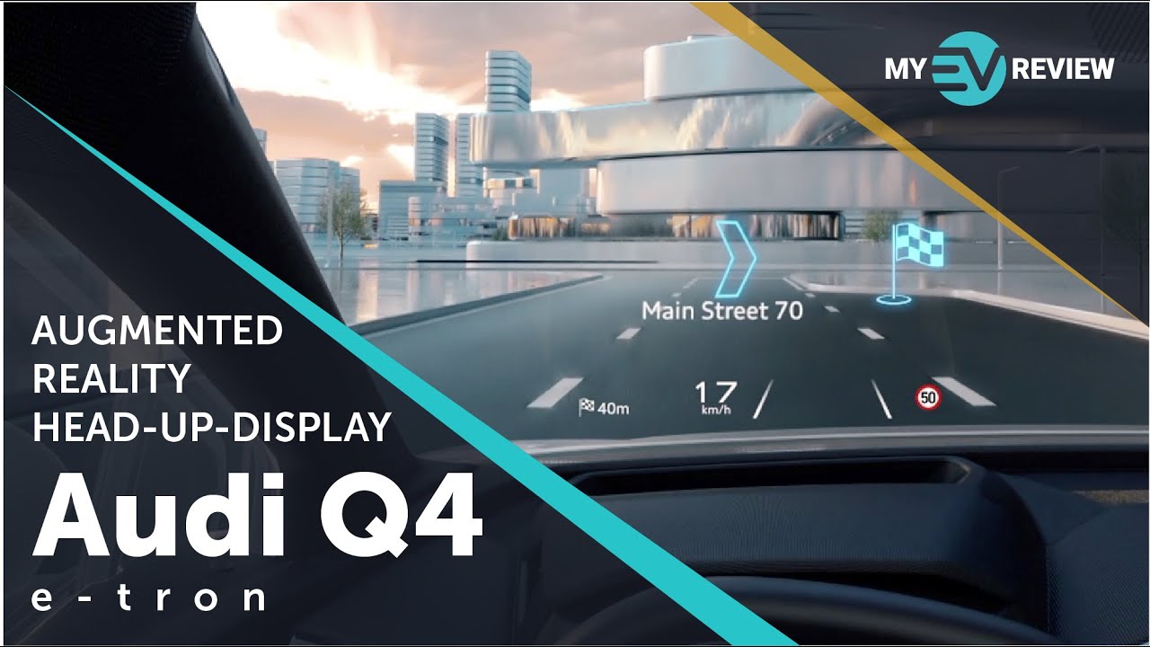 Audi Q4 e-tron – Augmented Reality Head-Up-Display (70 inches big ...