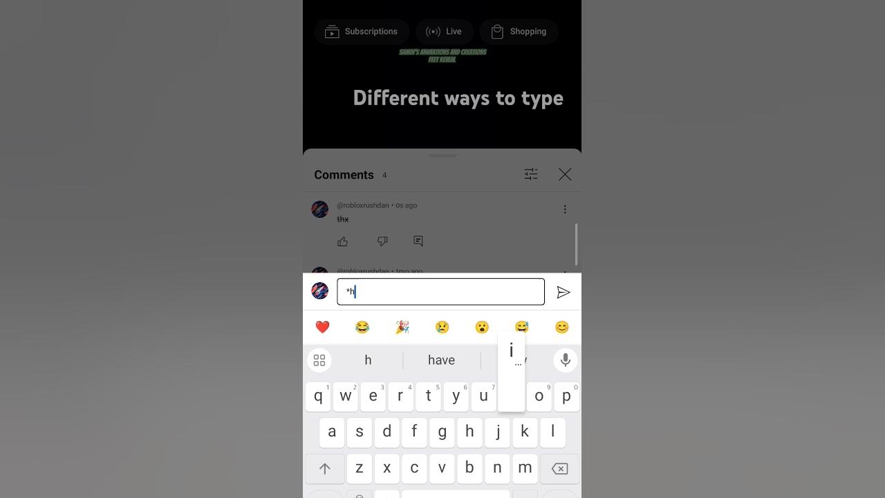 Different ways to type!! - YouTube