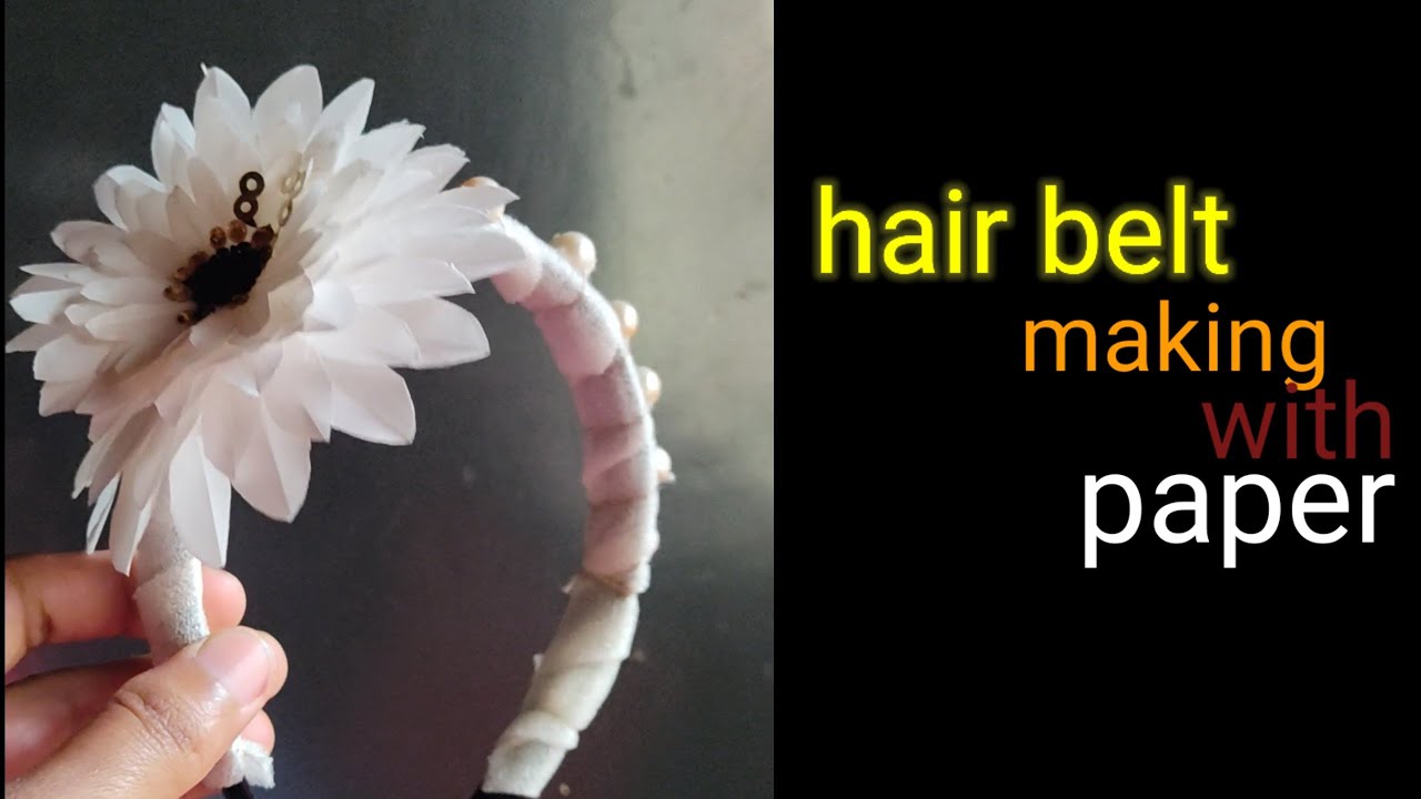 How to make hair band/paper craft idea/a4 side 📄paper craft/simple ...