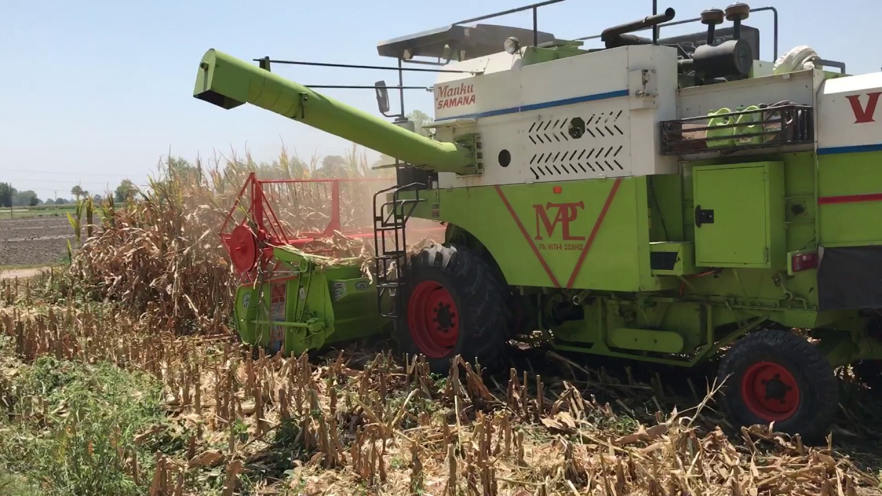Vishal combine with maize cutter🌽🌽 - YouTube