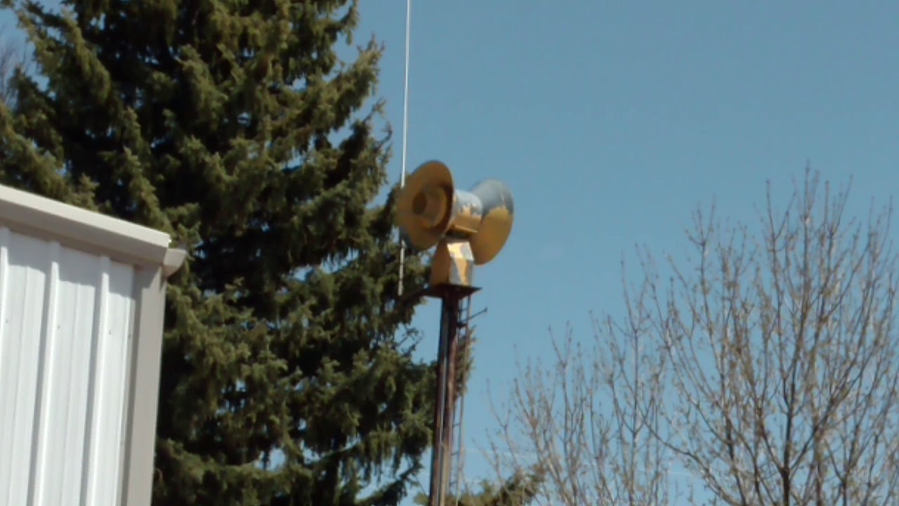 Federal Signal 500-DH-TT Siren Test - Calhan, CO (May 4, 2018) - YouTube